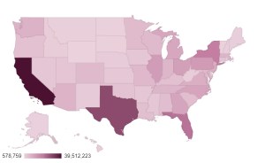 USA Graphs – Top US States by Population – A Map – Data Visualization ...